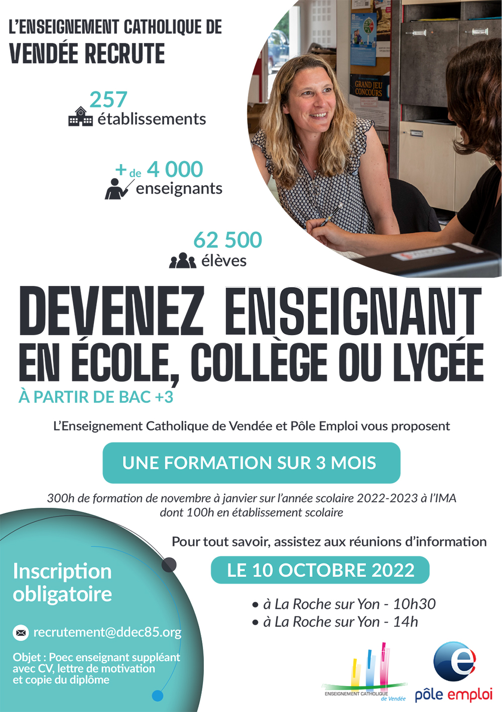 Devenir enseignant vous intéresse ? - Enseignement Catholique de Vendée